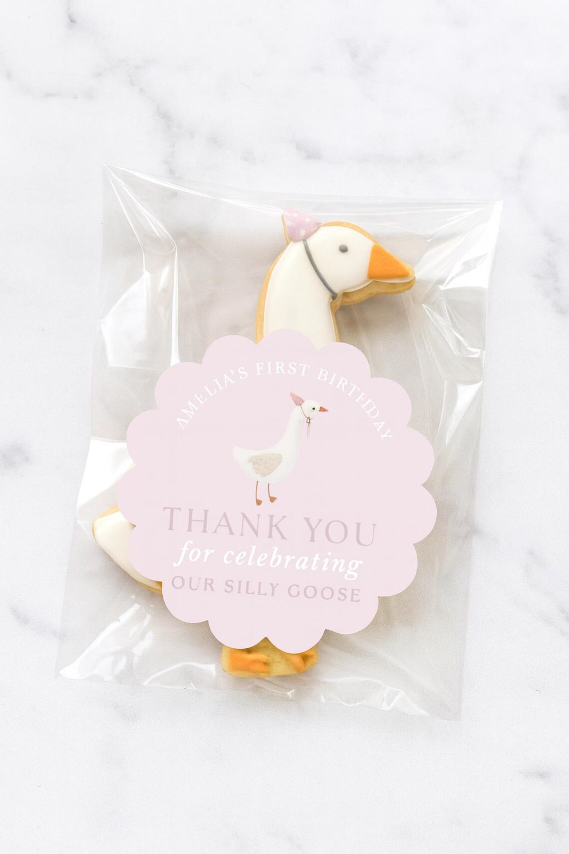 Silly Goose Favor Labels, One Silly Goose Birthday Sticker Labels ...