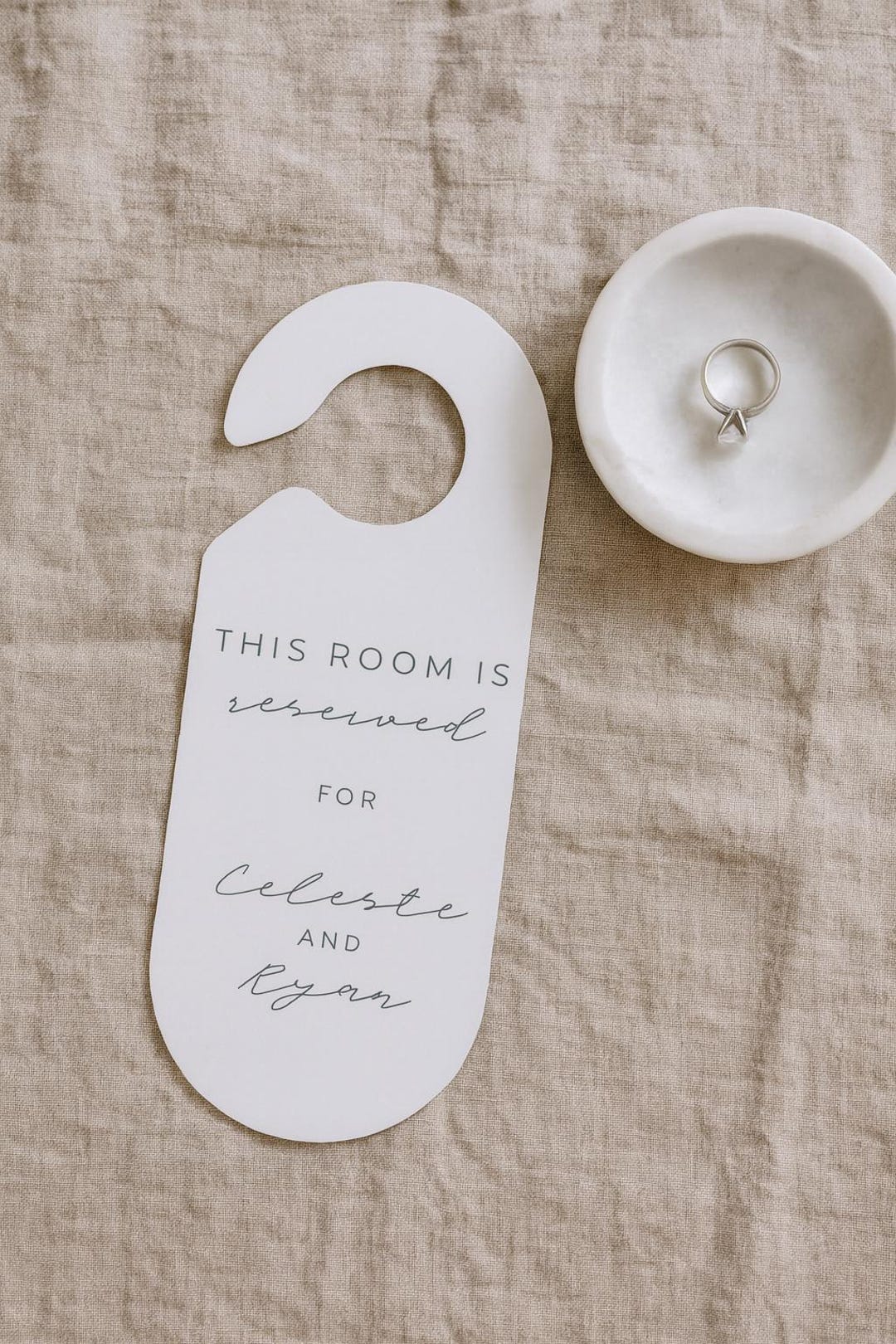 Personalized Reserved Room Door Hanger, Do Not Disturb Door Hanger ...
