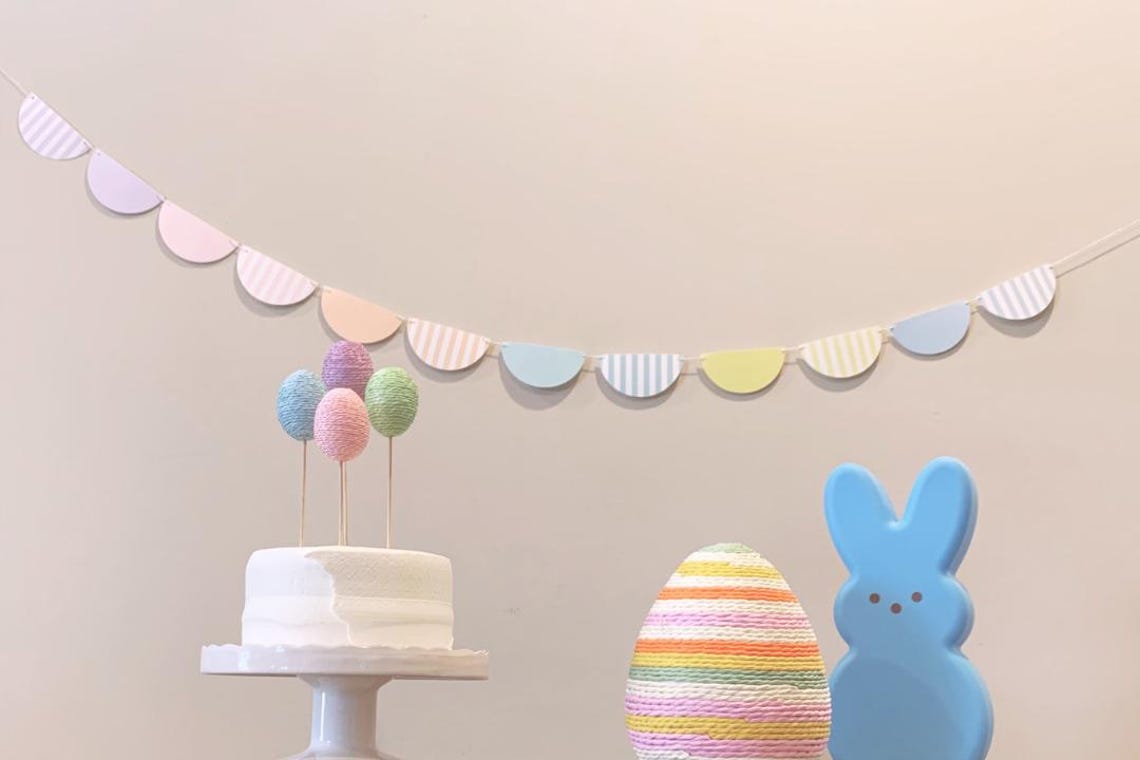 Pastel Garland, Birthday Garland, Rainbow Garland, Spring Garland ...