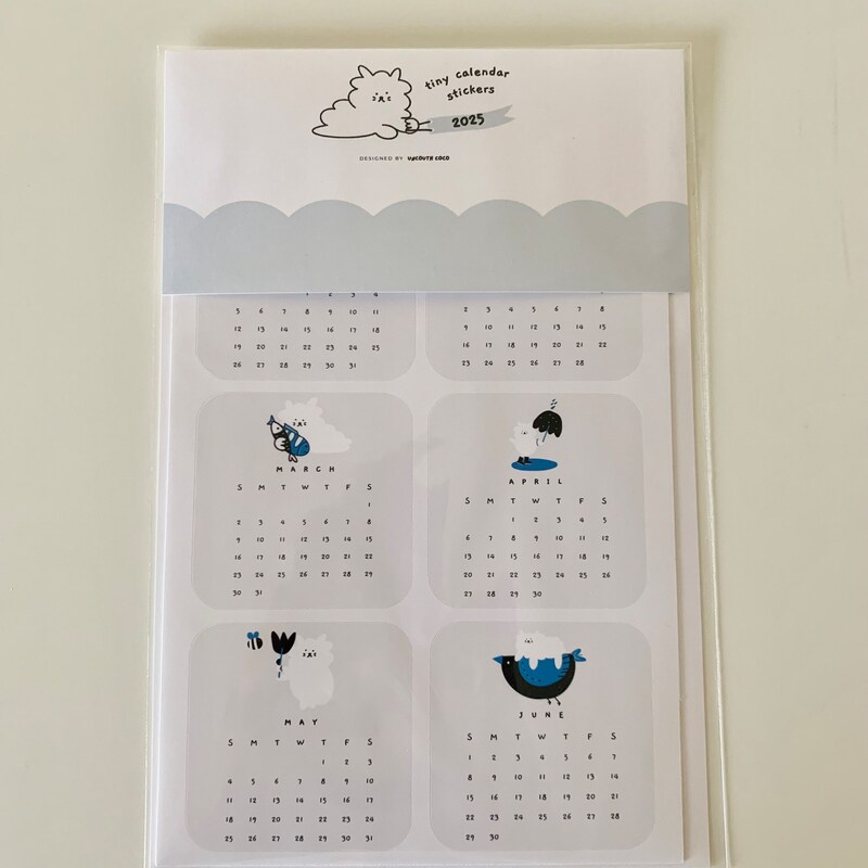 Calendar Stickers - Etsy