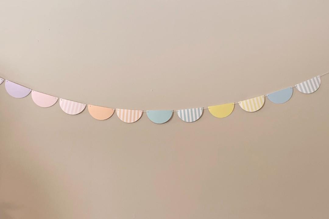 Pastel Garland, Birthday Garland, Rainbow Garland, Spring Garland ...