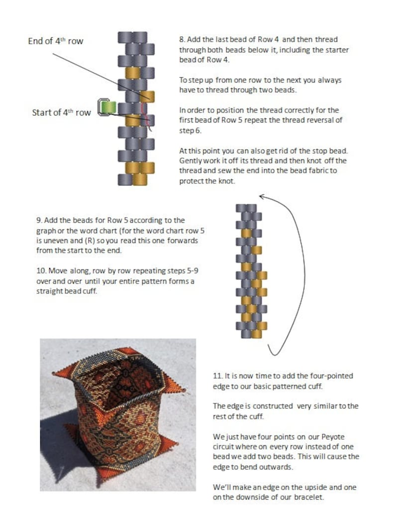 Sunset Brocade Instructions - Etsy