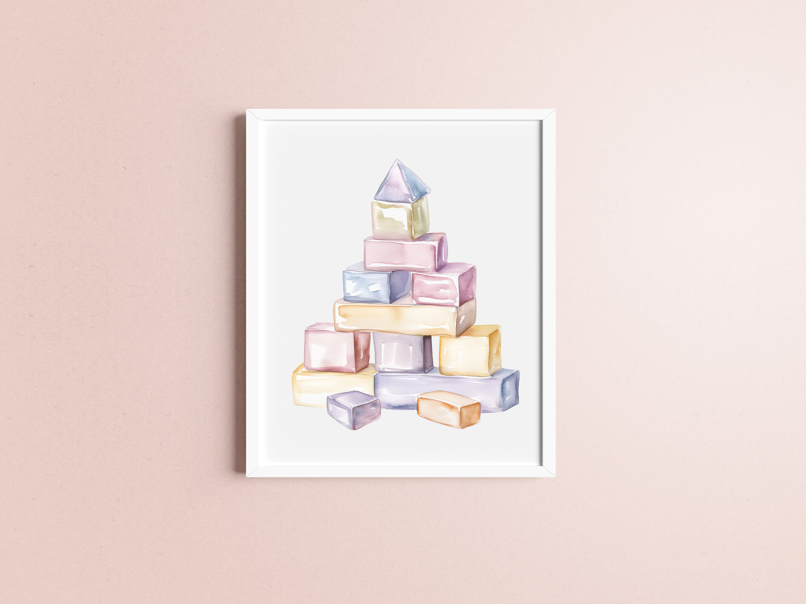 Watercolor Baby Toy Clipart, Nursery Decor, Nursery Art, Pastel Toy ...