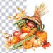 Thanksgiving Clipart, Watercolor Thanksgiving PNG, Autumn, Happy ...