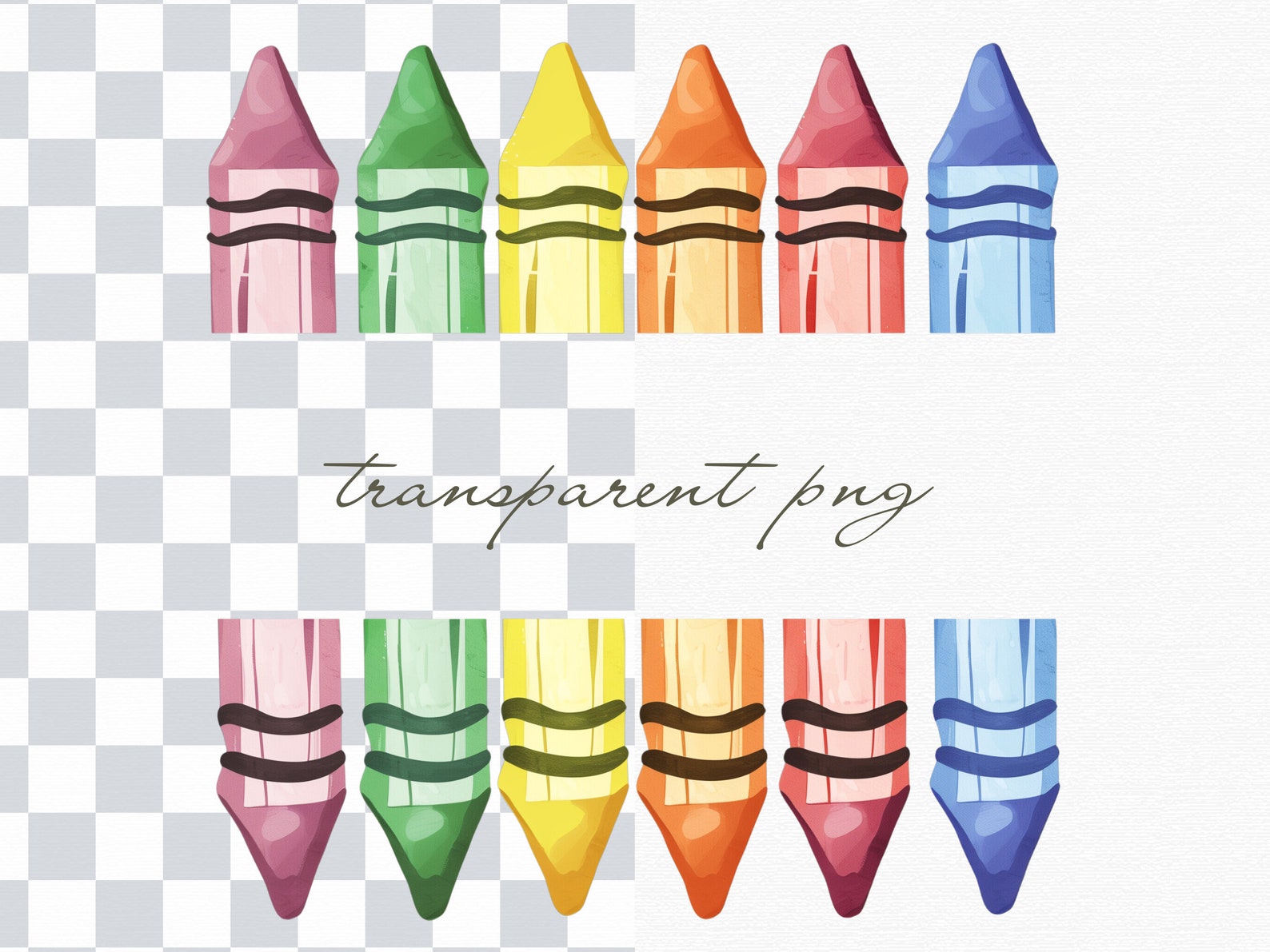 Watercolor Back to School Clipart, School Clipart Set, Student Clipart ...