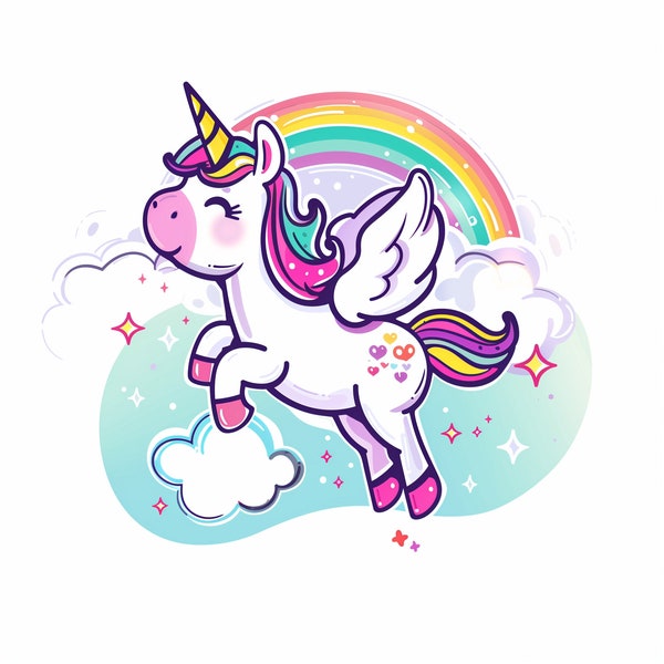 Unicorn Clipart, 21 High-quality Unicorn JPG With Solid Background ...