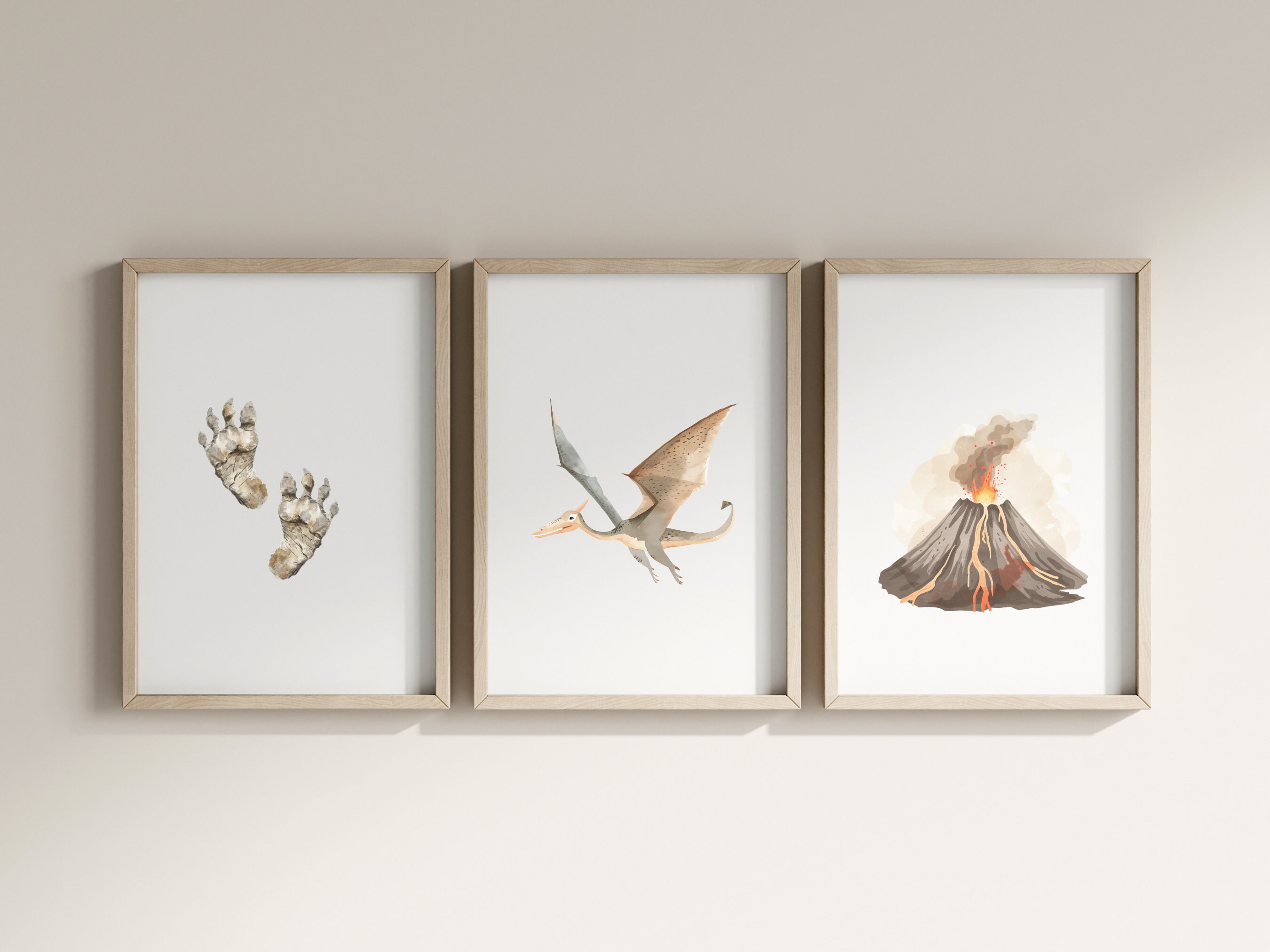 Dinosaur Watercolor Clipart Set - Prehistoric Clipart - Watercolor ...