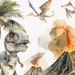 Dinosaur Watercolor Clipart Set - Prehistoric Clipart - Watercolor ...