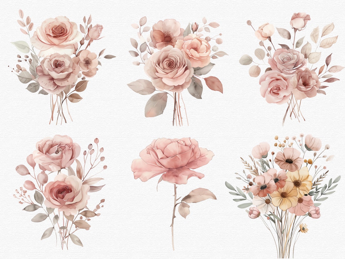 Watercolor Princess Clipart Bundle, Castle Clipart, Nursery Wall Art ...