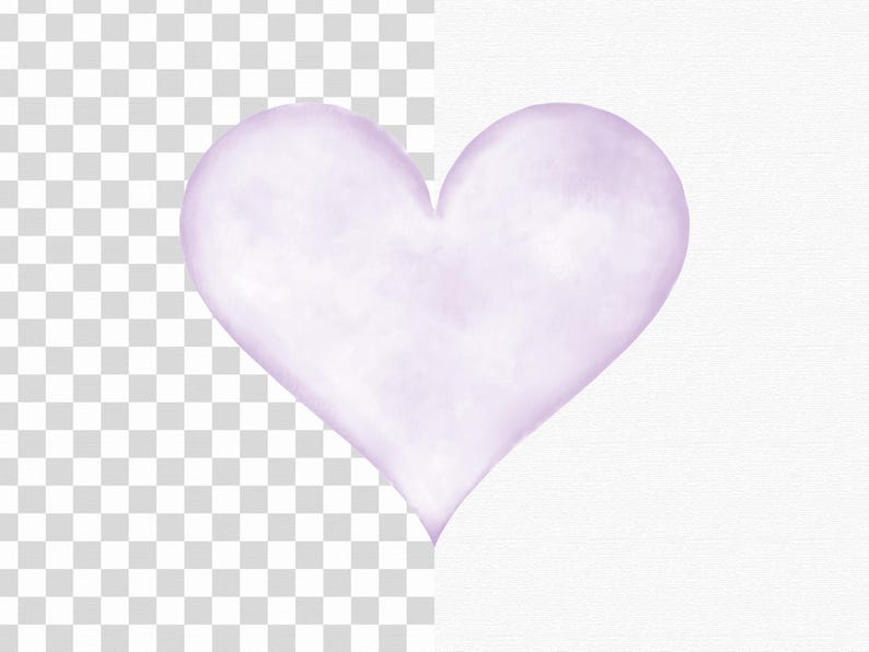 Watercolor Heart Clipart - 21 Heart PNG - Pastel Heart Clipart ...