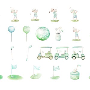 Watercolor Golf Clipart, Golf PNG, Golf Illustration, Golf Ball ...