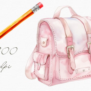 Watercolor Back to School Clipart, School Clipart Set, Student Clipart ...