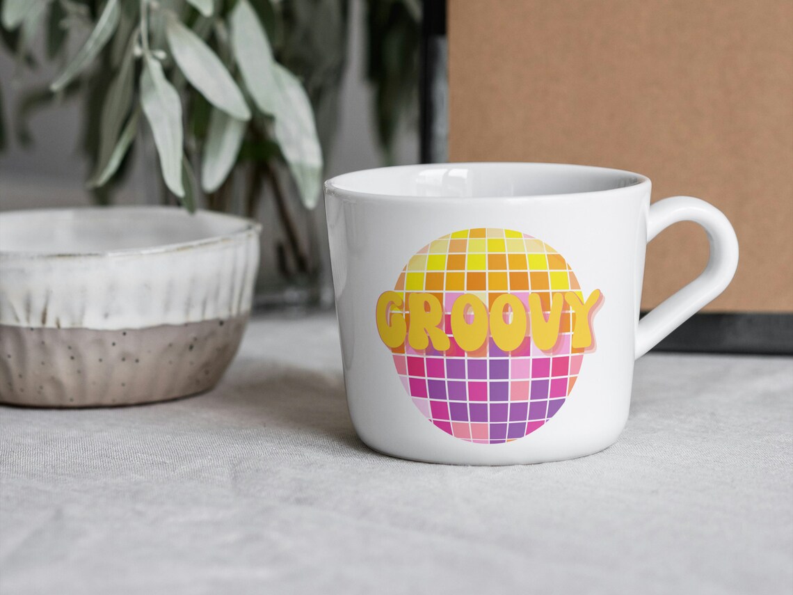 Retro Clipart - Groovy PNG - Boho Hippie Clipart - Retro Flower - Retro ...