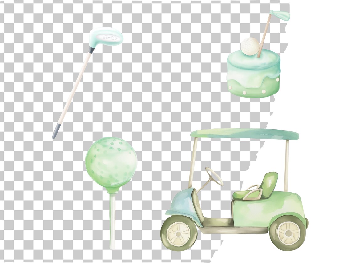 Watercolor Golf Clipart, Golf PNG, Golf Illustration, Golf Ball ...