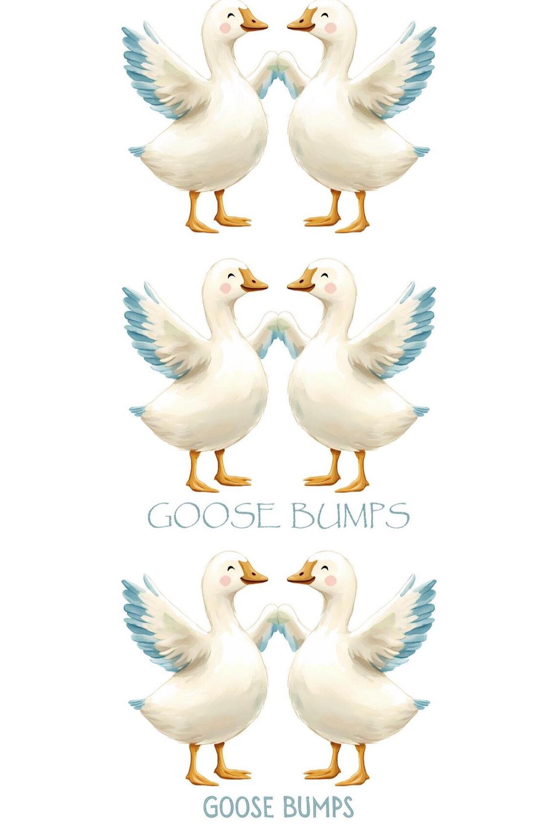 Goosebumps PNG, Silly Goose Meme Shirt, Cute Goose Meme, Watercolor ...