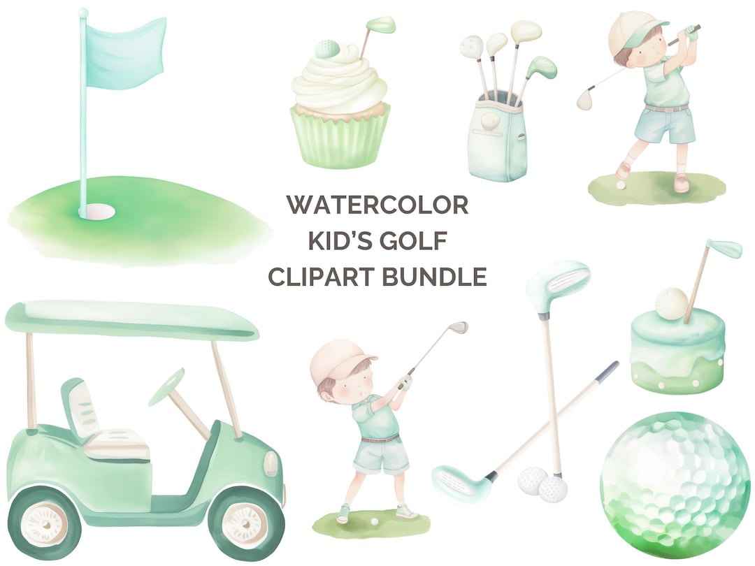 Watercolor Golf Clipart, Golf PNG, Golf Illustration, Golf Ball ...