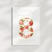 Watercolor Strawberry Number Clipart - Gold Border - Strawberry PNG - 0 ...