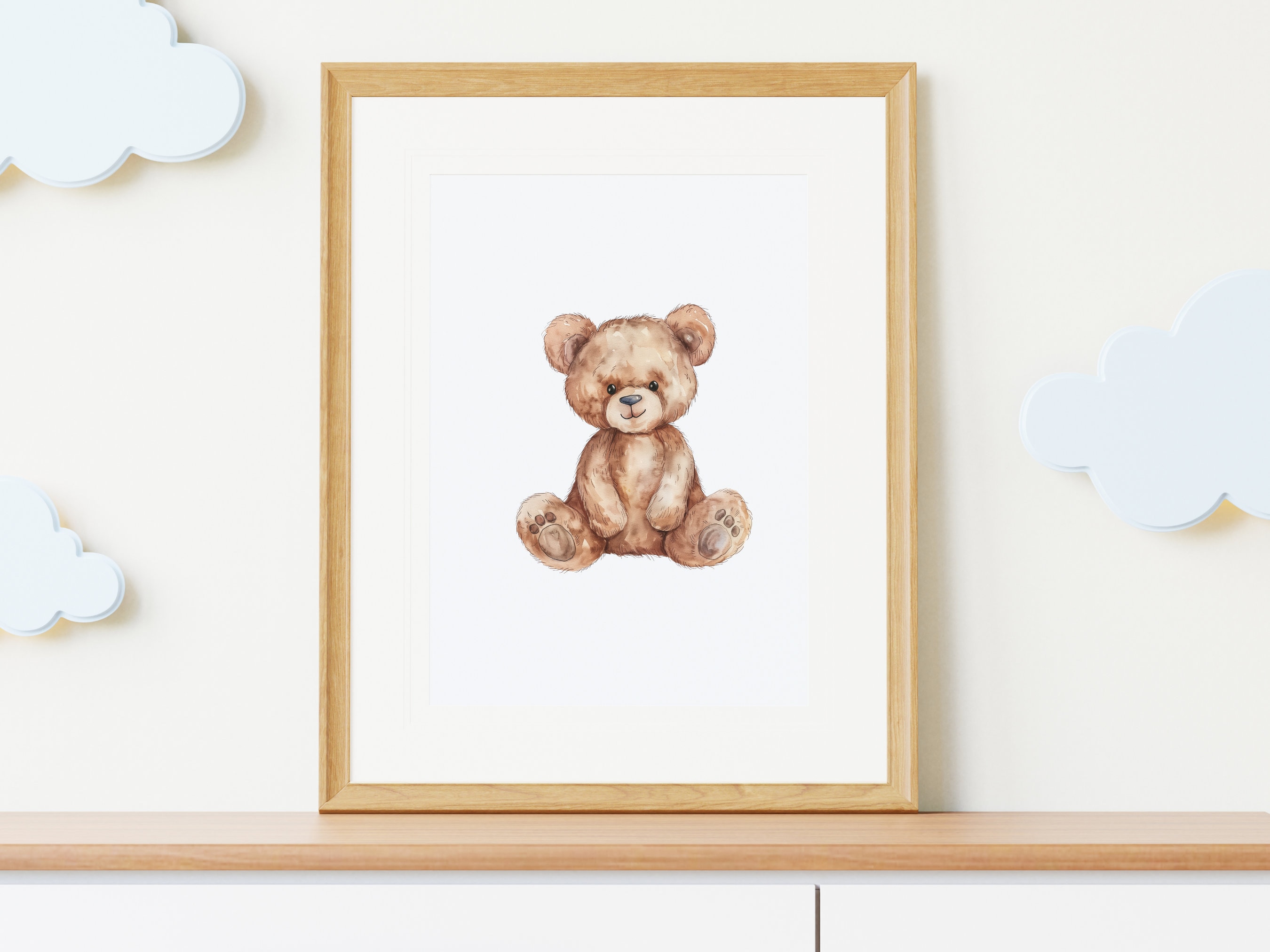 16 Teddy Bear Watercolor Clipart PNG Digital Download Teddy Bear Baby ...