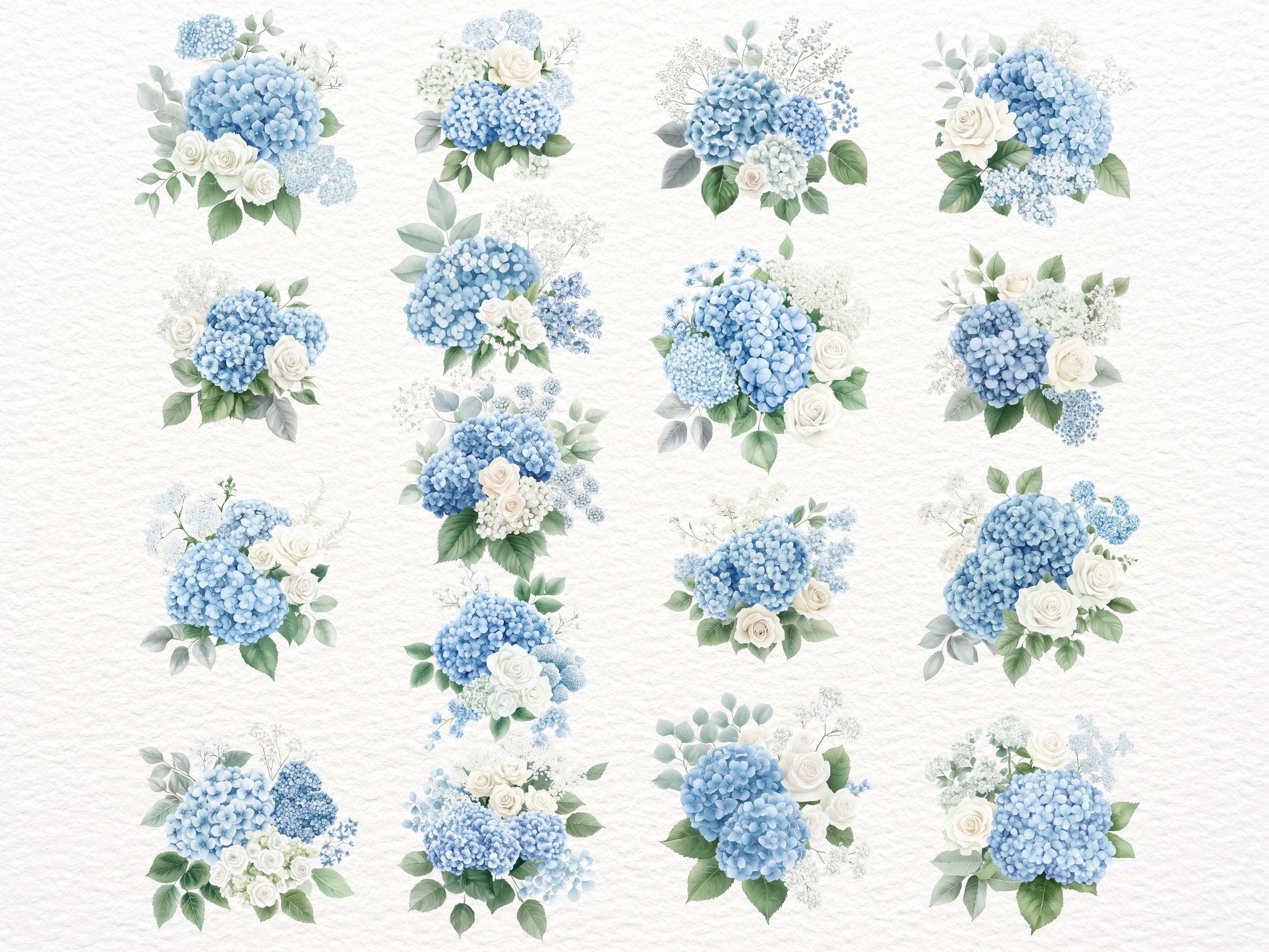 Watercolor Floral Clipart, Wedding Clipart, Watercolor Flower Clipart ...