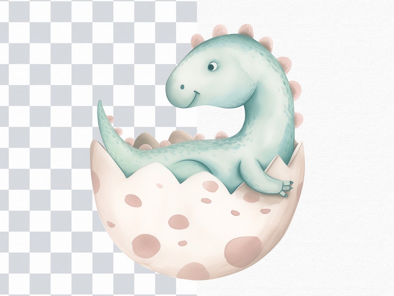 Dinosaur Watercolor Clipart Set - Prehistoric Clipart - Watercolor ...
