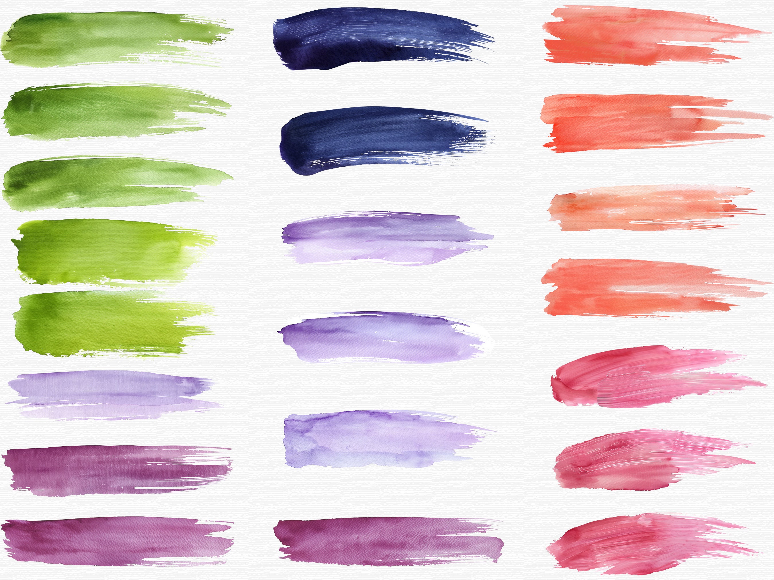 Miscellaneous Watercolor Brush Stroke Clipart, Watercolor Brush Stroke ...