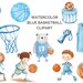 Watercolor Basketball Clipart, Basketball PNG, Basketball Illustration ...