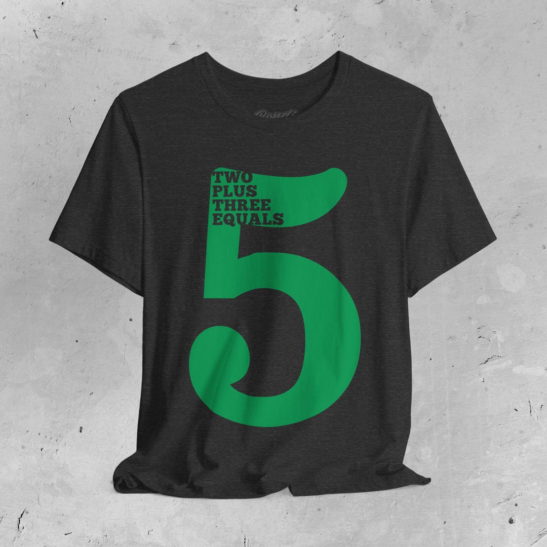 5 Two Plus Three Equals Math Bill School - Etsy