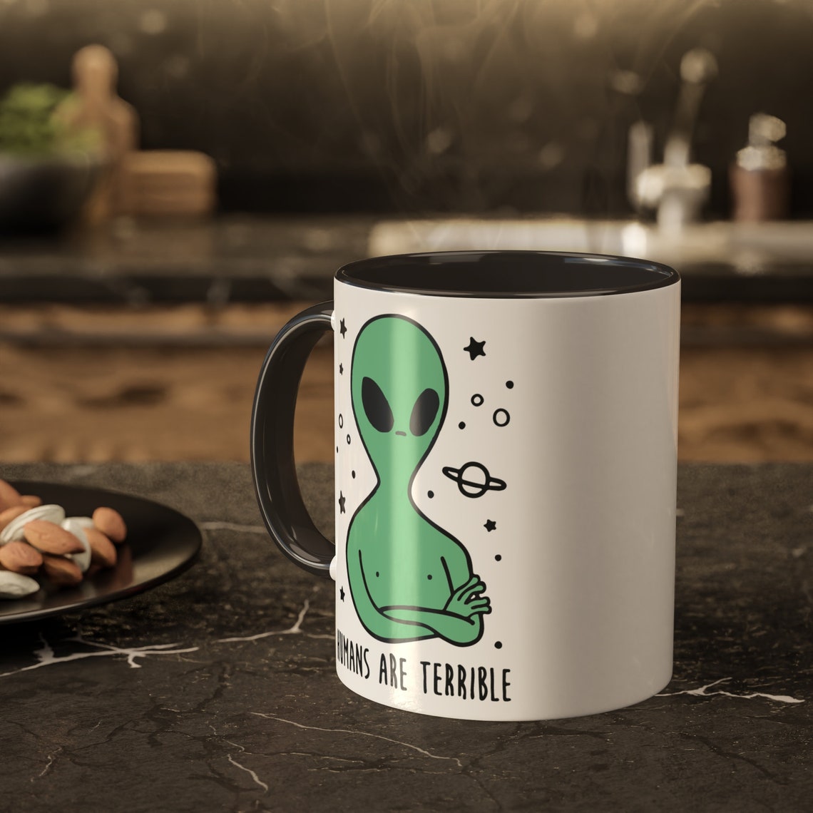 Humans Are Terrible Mug, Funny Alien Mug, Funny Extraterrestrial Outer ...