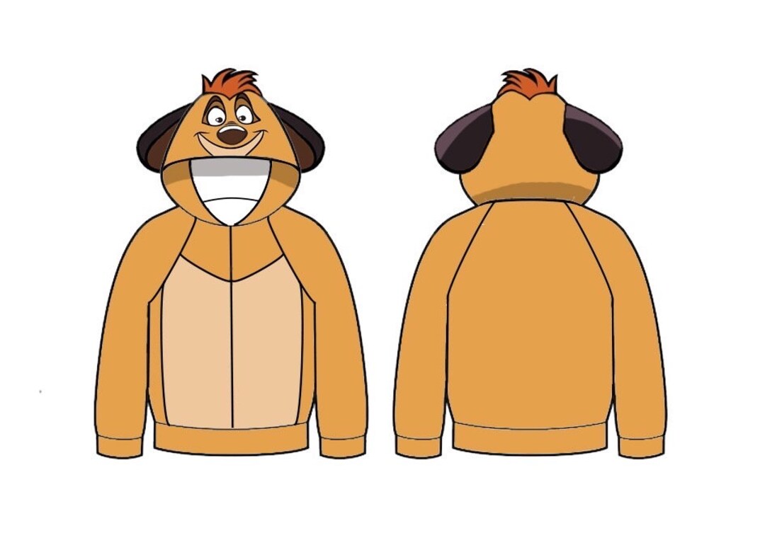 Timón Hoodie , Timón and Pumbaa Hoodie, Timon Cosplay , Lion King Timon ...