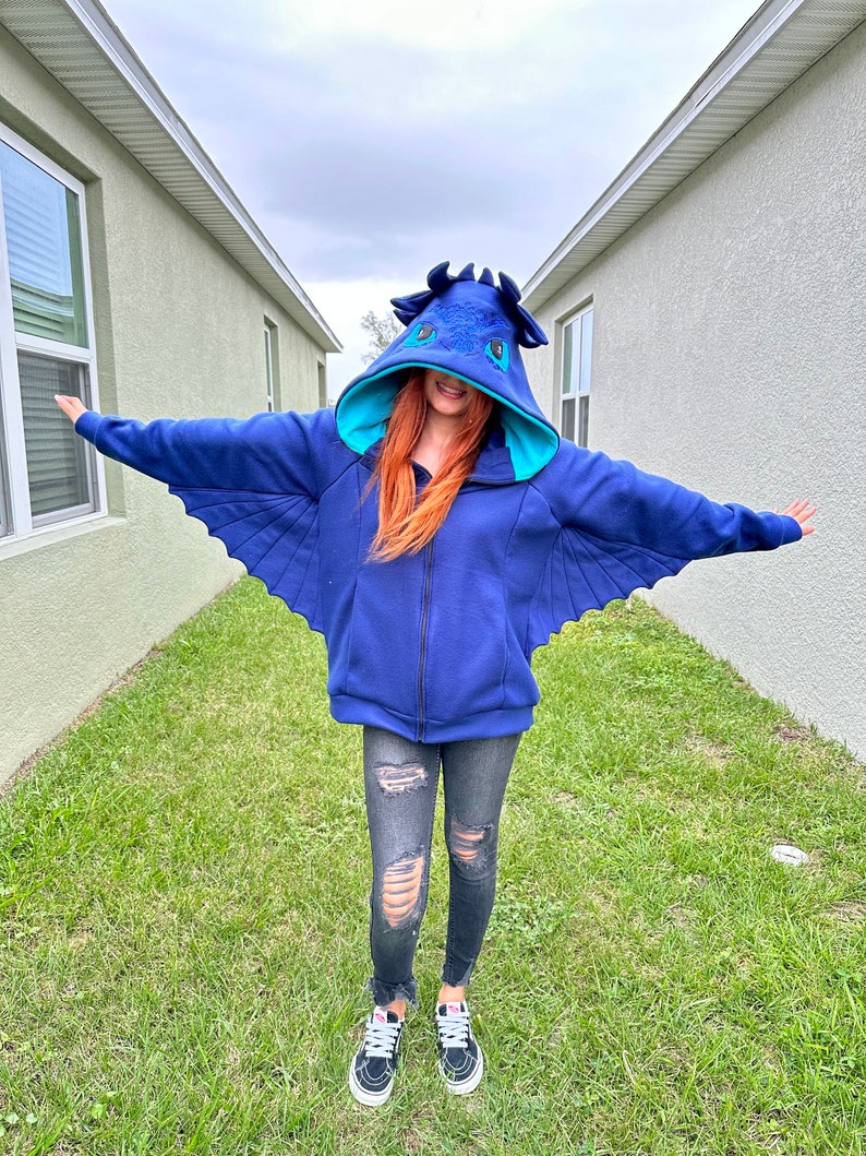 Toothless Night Fury Hoodie Unisex Black , Hoodie Toothless Gift for ...