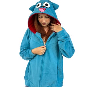 Darwin Hoodie, Darwin Hoodie Cosplay, Amazing World of Gumball Hoodie ...