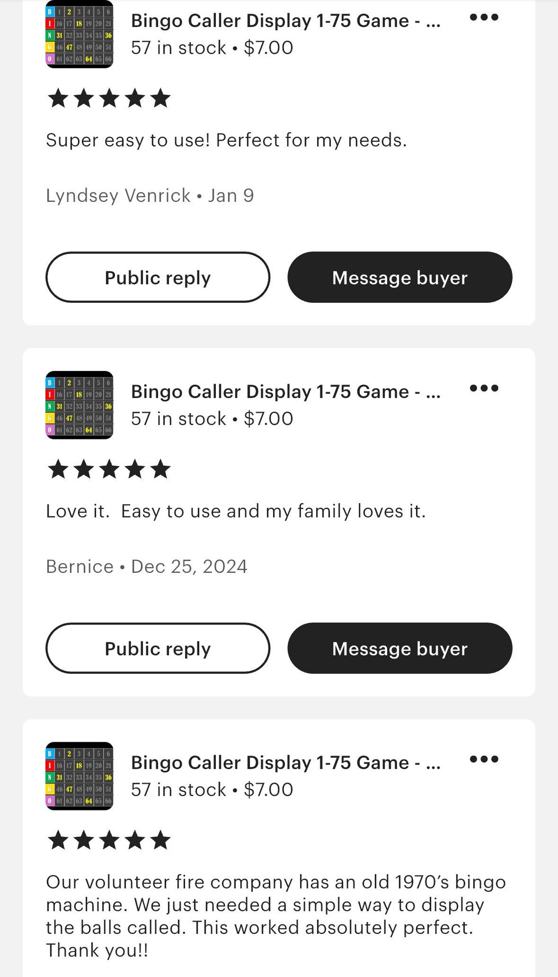 Bingo Caller Display 1-75 Game - Powerpoint - Etsy
