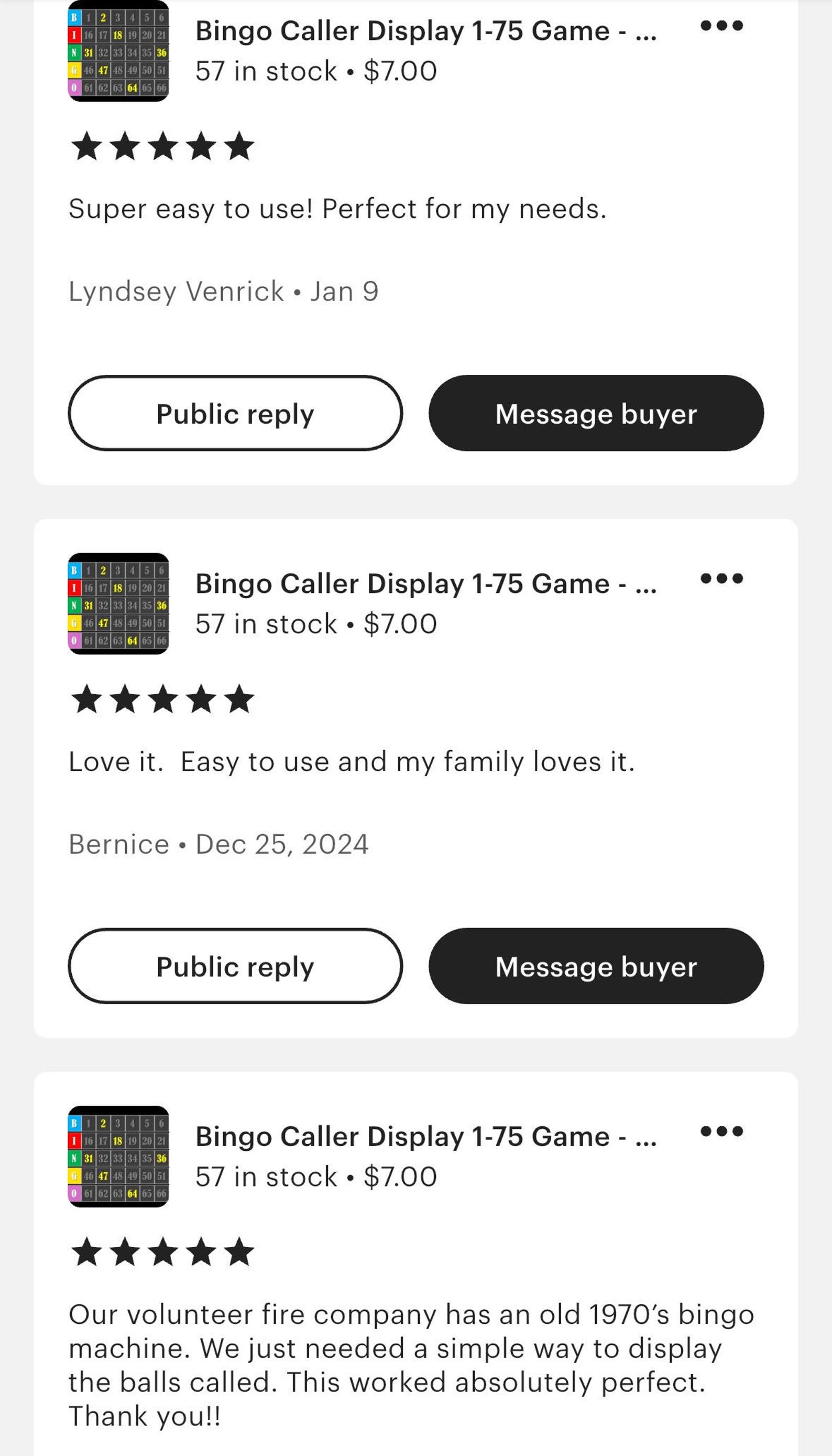 Bingo Caller Display 1-75 Game - Powerpoint - Etsy