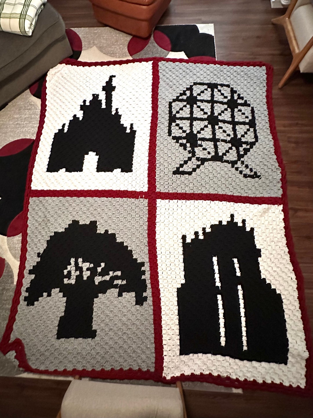 Park Icons C2C Crochet Blanket Pattern (digital Download) - Etsy