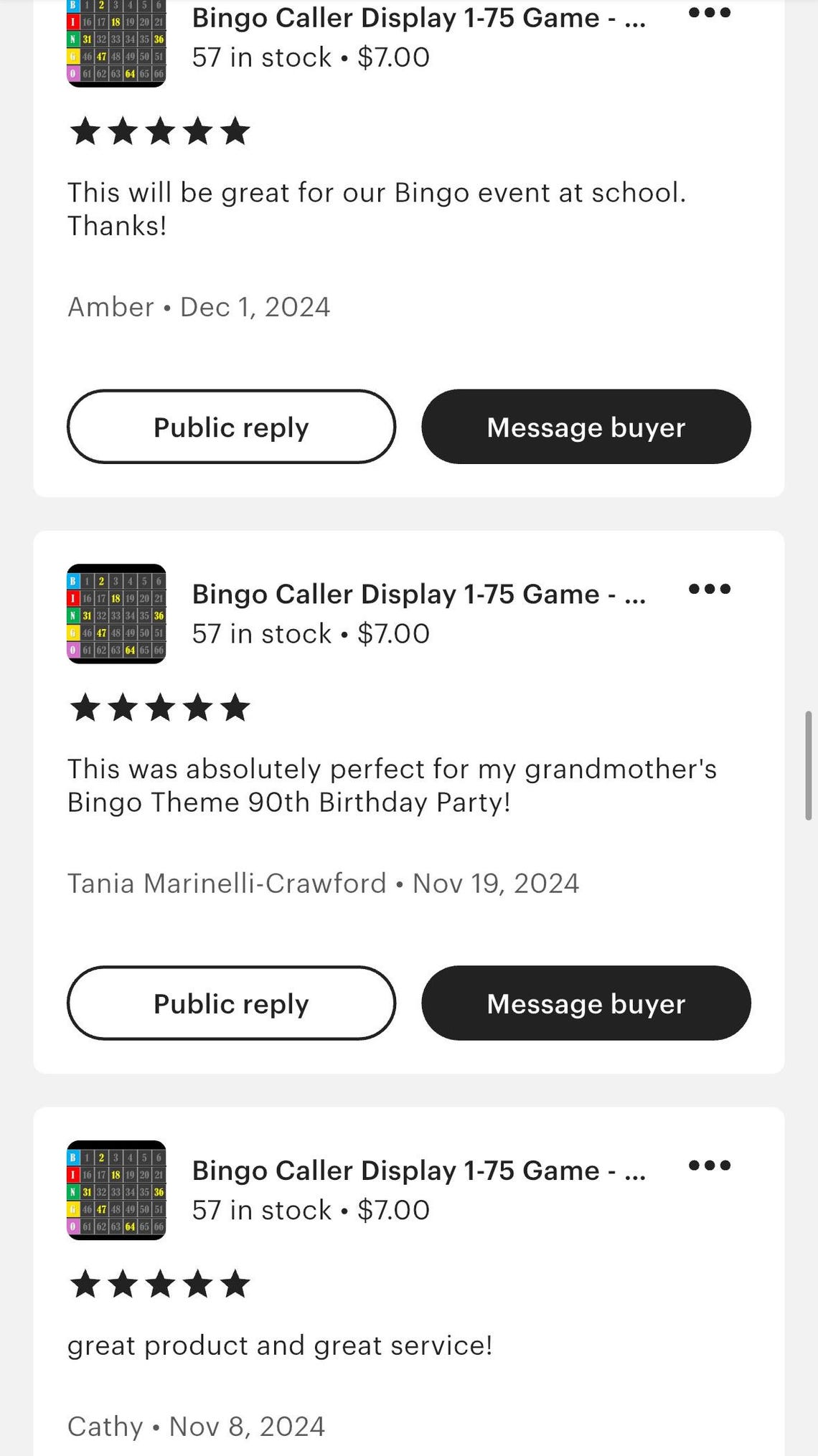 Bingo Caller Display 1-75 Game - Powerpoint - Etsy