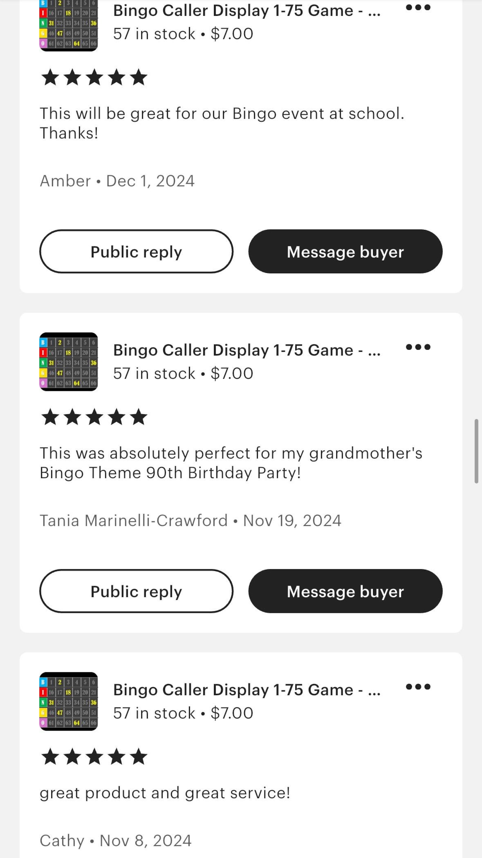 Bingo Caller Display 1-75 Game - Powerpoint - Etsy