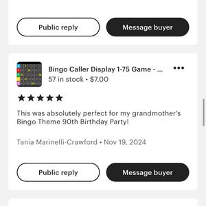 Bingo Caller Display 1-75 Game - Powerpoint - Etsy