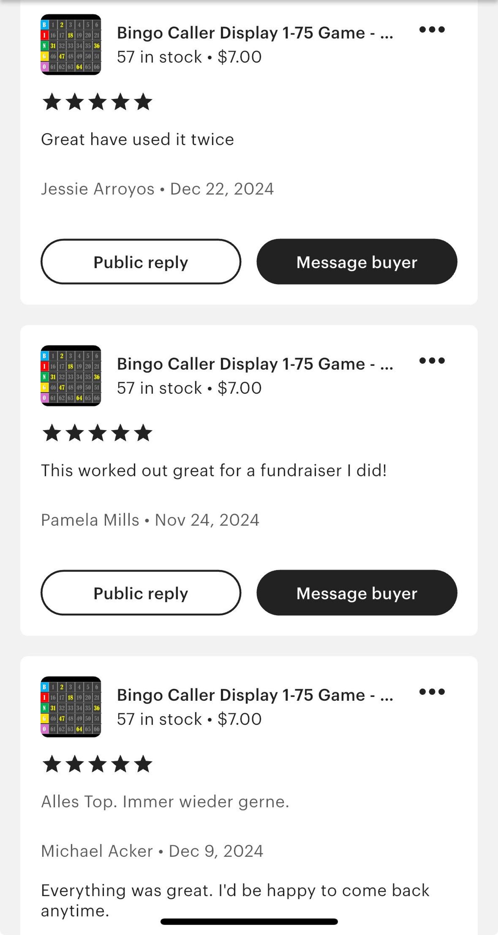 Bingo Caller Display 1-75 Game - Powerpoint - Etsy