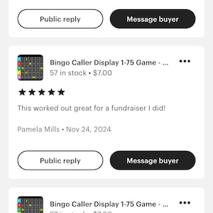 Bingo Caller Display 1-75 Game - Powerpoint - Etsy