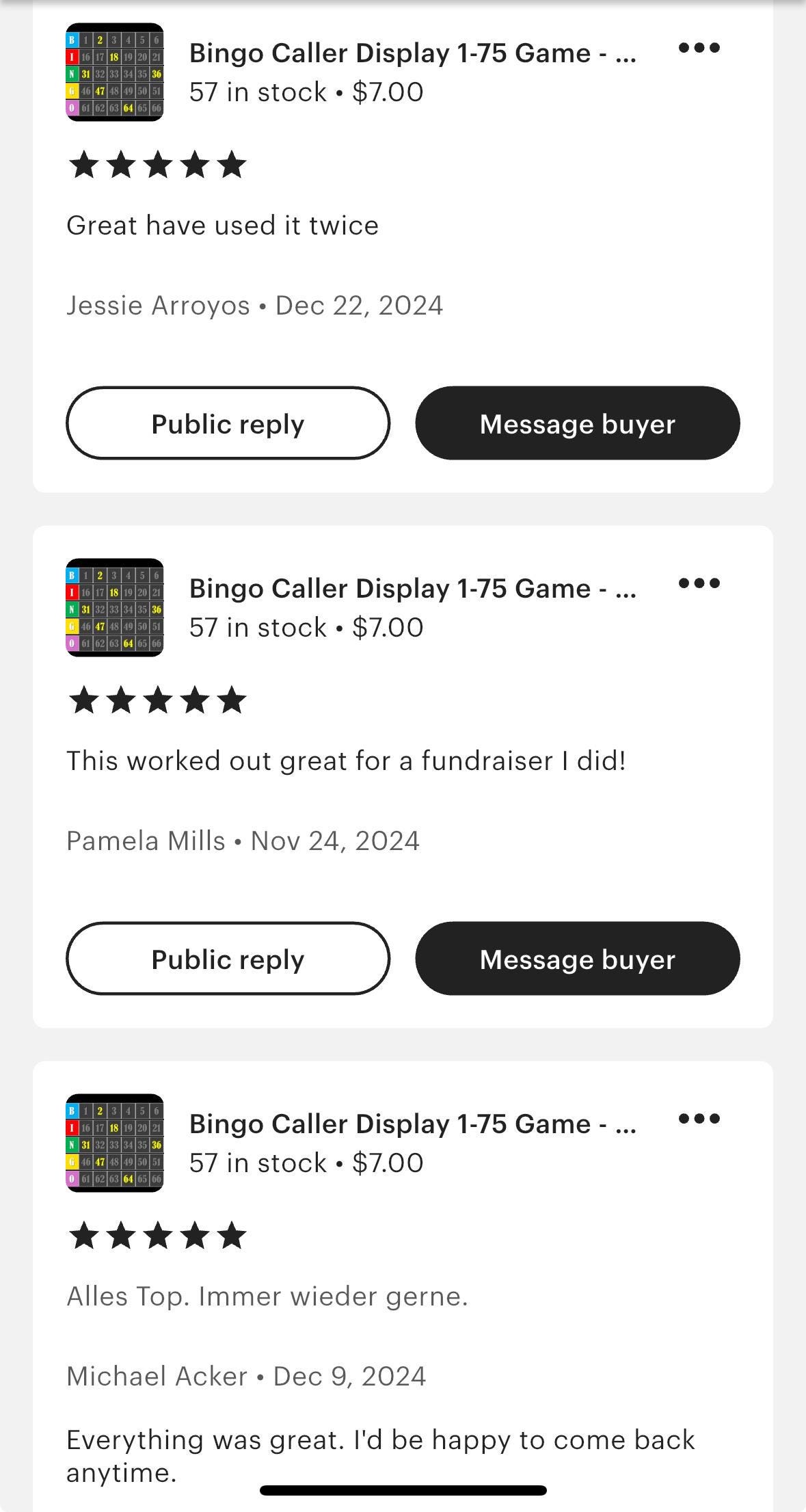 Bingo Caller Display 1-75 Game - Powerpoint - Etsy