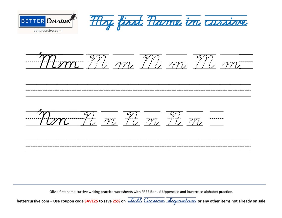 Write Noah in Cursive. Download and Print as Often as You Like ...