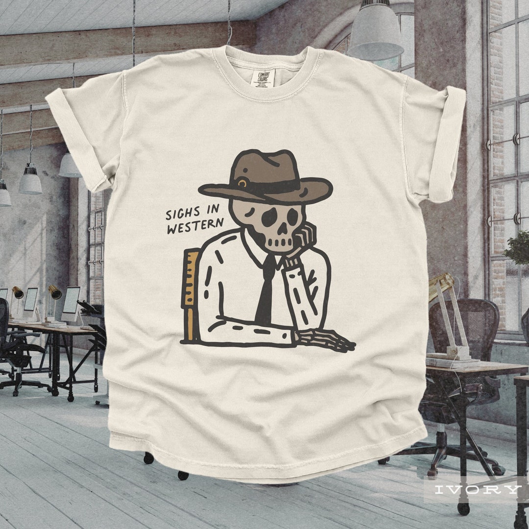 Vintage Sad Office Cowboy Tshirt | Retro Country Western T-shirt, 90s ...