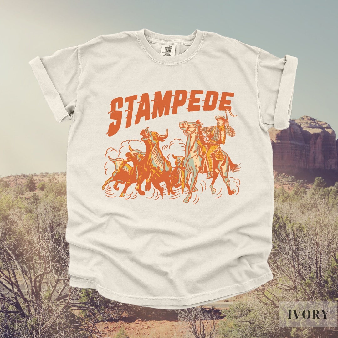 Vintage Stampede Cowboy Tshirt | Retro Country Western Horse Shirt ...