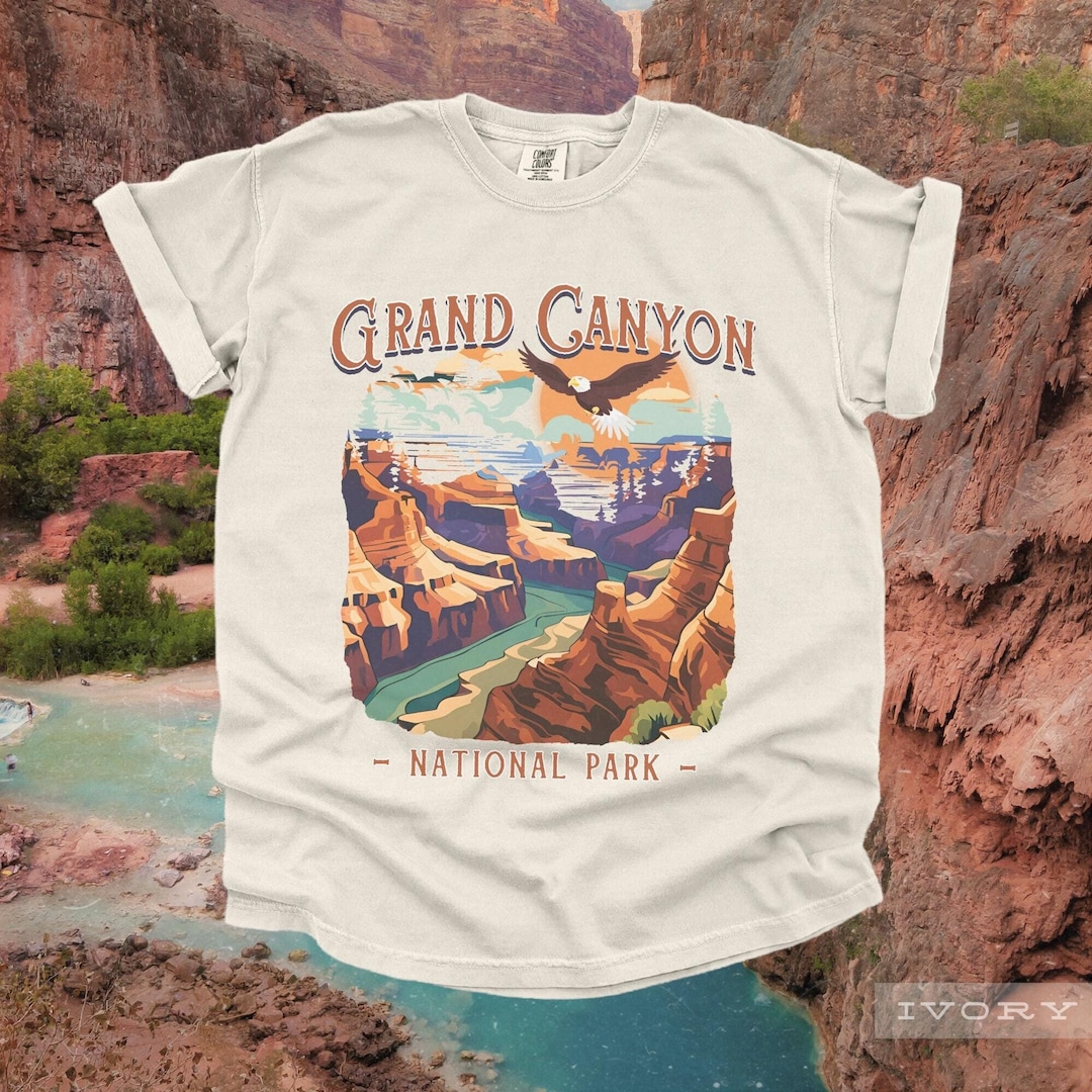 Vintage Grand Canyon National Park Tshirt Retro US Parks Tee Shirt ...