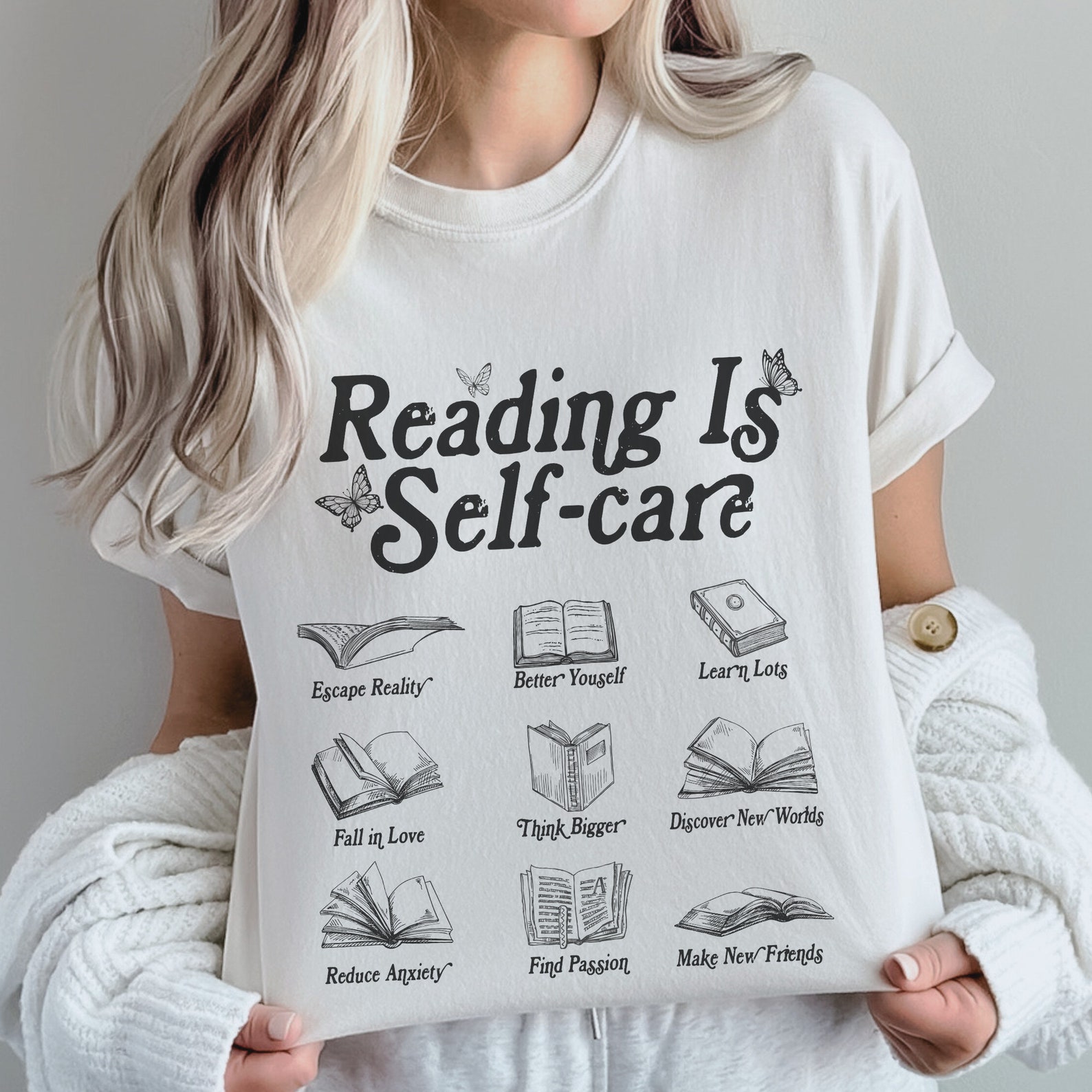 Bibliophile Reading Tshirt | Retro 90s Y2K Bookworm Book Lover T Shirt ...