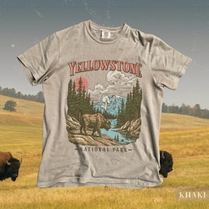 Vintage Yellowstone National Park Tshirt Retro US Parks Tee Shirt ...