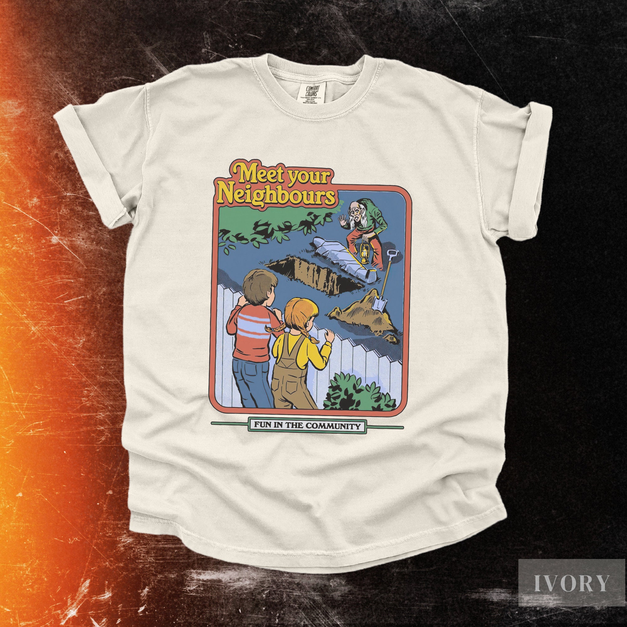 Retro 90s Meet Your Neighbours Horror Tshirt | Vintage 80s Y2K Graphic ...