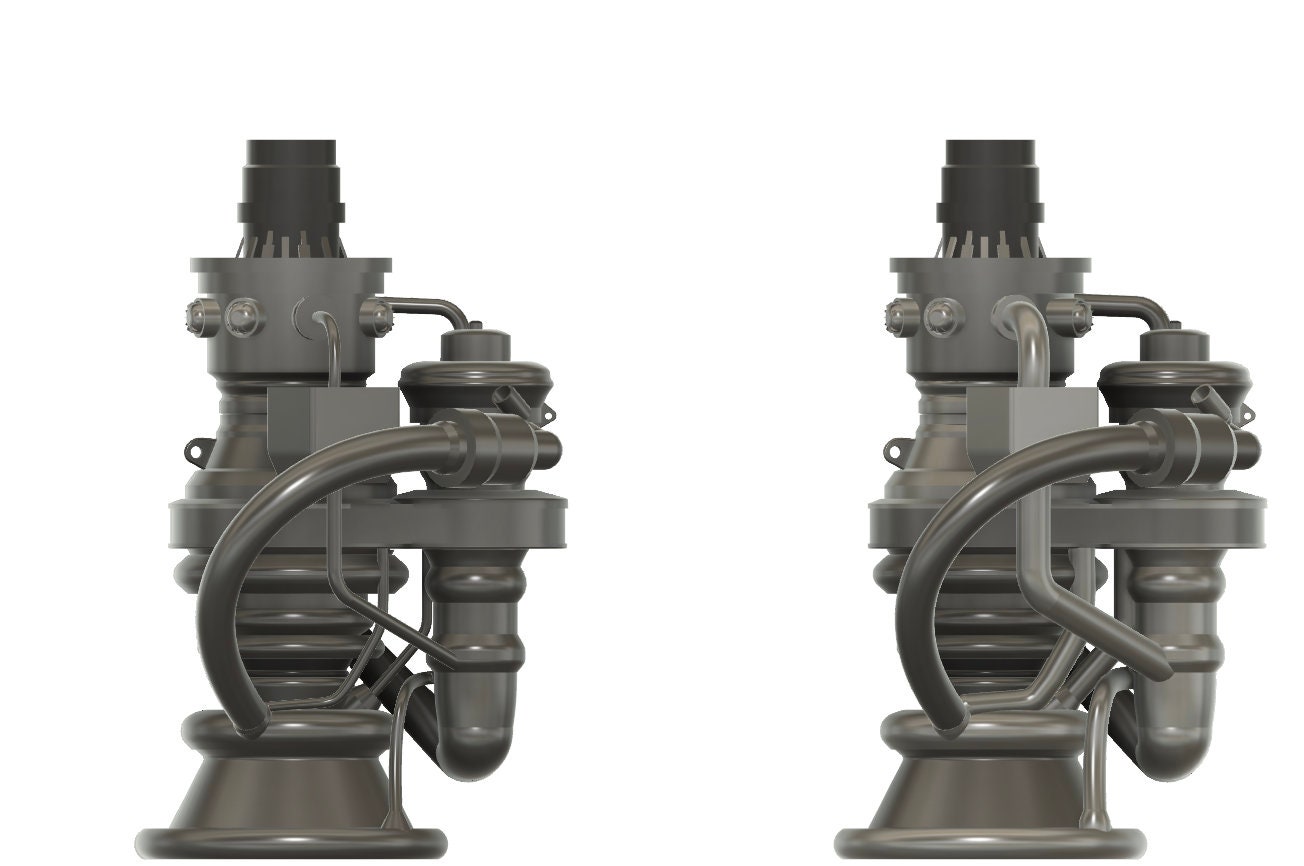 Spacex Starship Raptor 3 - Vacuum Engine Stls **READ DESCRIPTION PLEASE ...