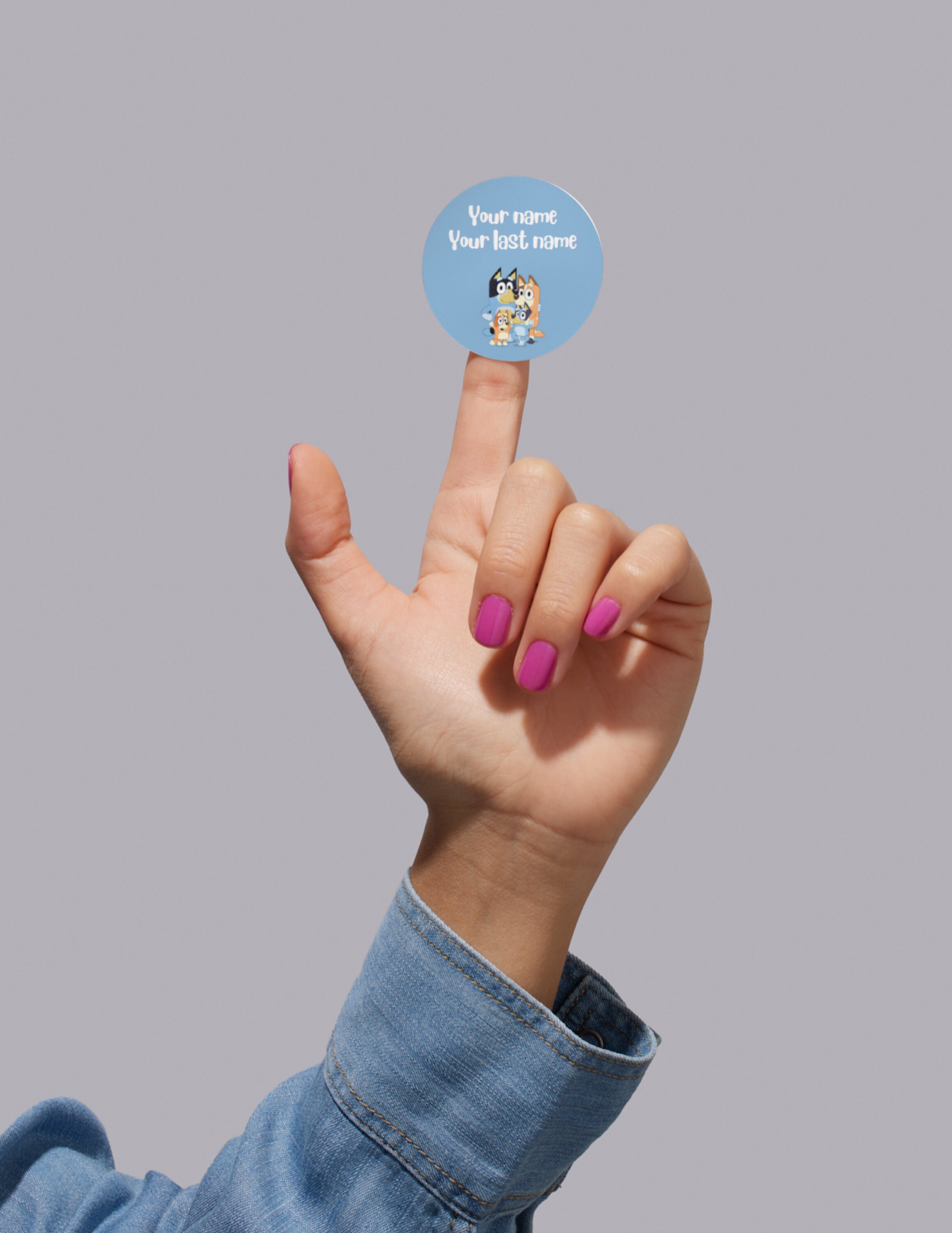 159 Bluey Themed Editable Labels - Printable Canva School Sticker Pack ...