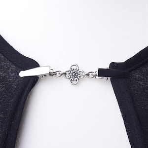 Sweater Clips - Silver Ornate Link Cardigan Clip | Shawl Chain ...